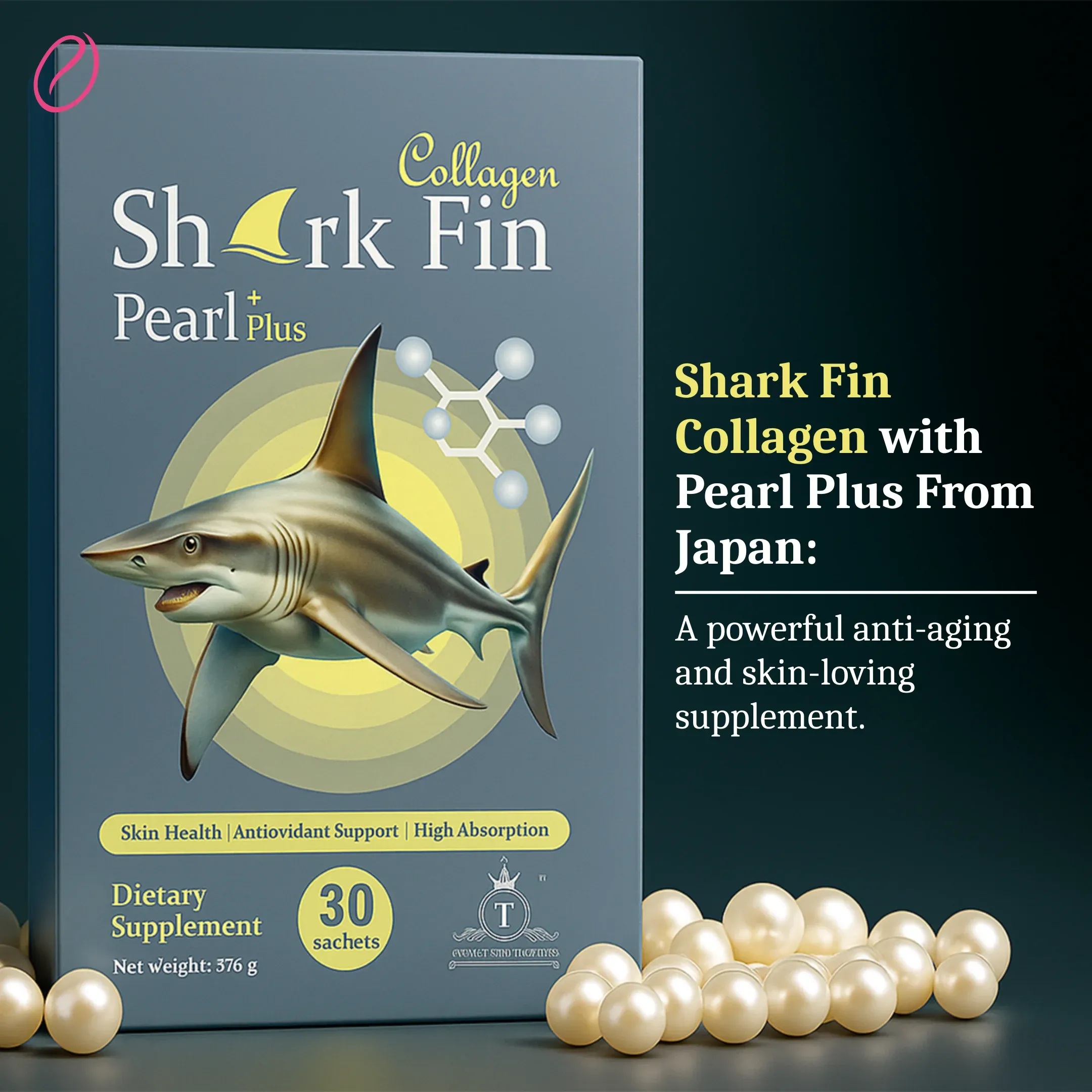Shark Fin Collagen with pearl plus From Japan: A powerful antigaing and ...